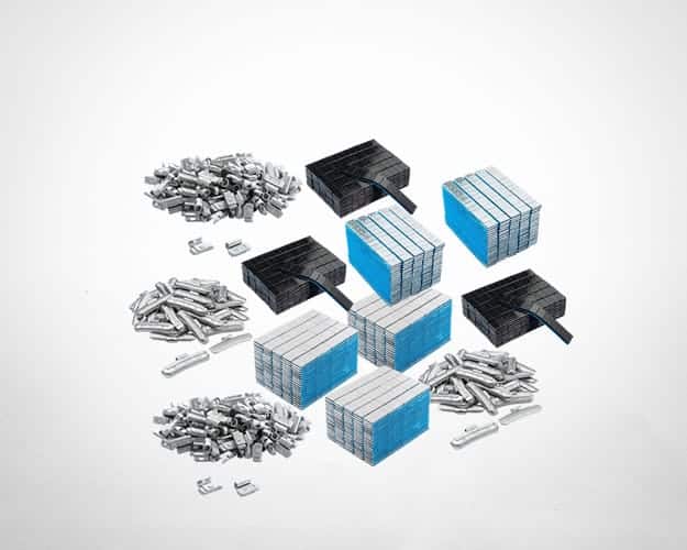 Balanseringsvikter, Klistervikter, Slagvikter